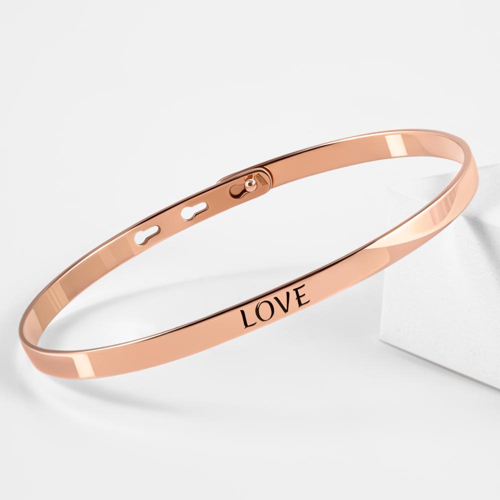 Серебряный браслет 925 пробы с надписью «LOVE» («Любовь») глянцевый 000 ...